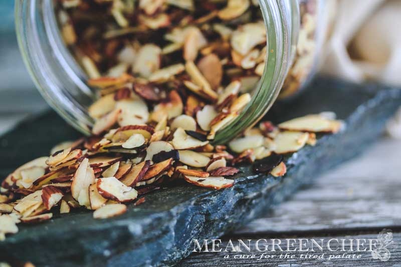 Pan Roasted Almonds Recipe | Technique | Mean Green Chef