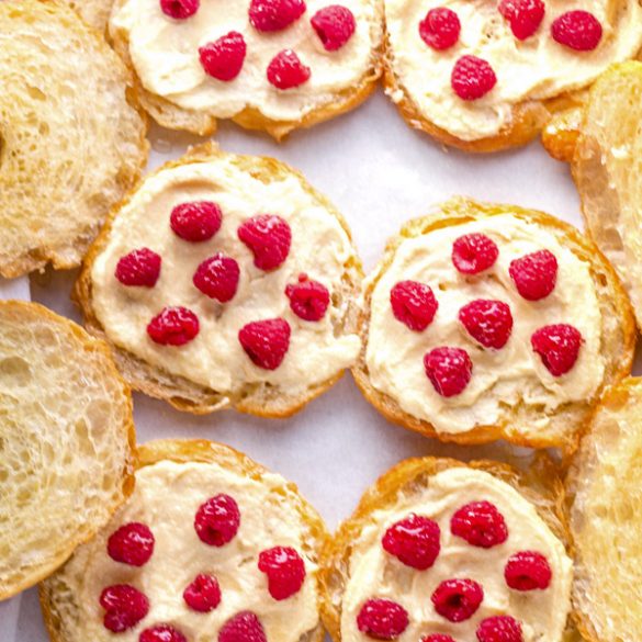 Almond Raspberry Stuffed Croissants | Easy Recipe | Mean Green Chef