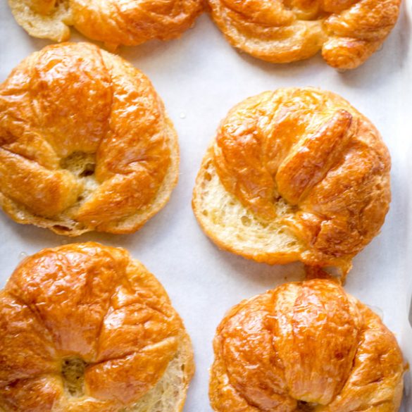 Almond Raspberry Stuffed Croissants | Easy Recipe | Mean Green Chef